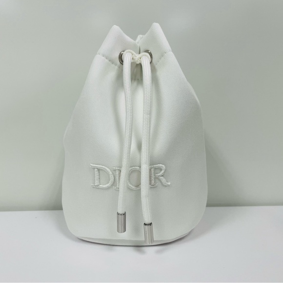 Dior | Bags | Dior White Bucket String Pouch | Poshmark
